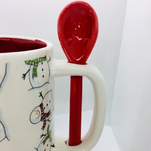 arlington designs | Holiday | Ceramic Red Spoon Xmas Jolly Snowman Mug ...